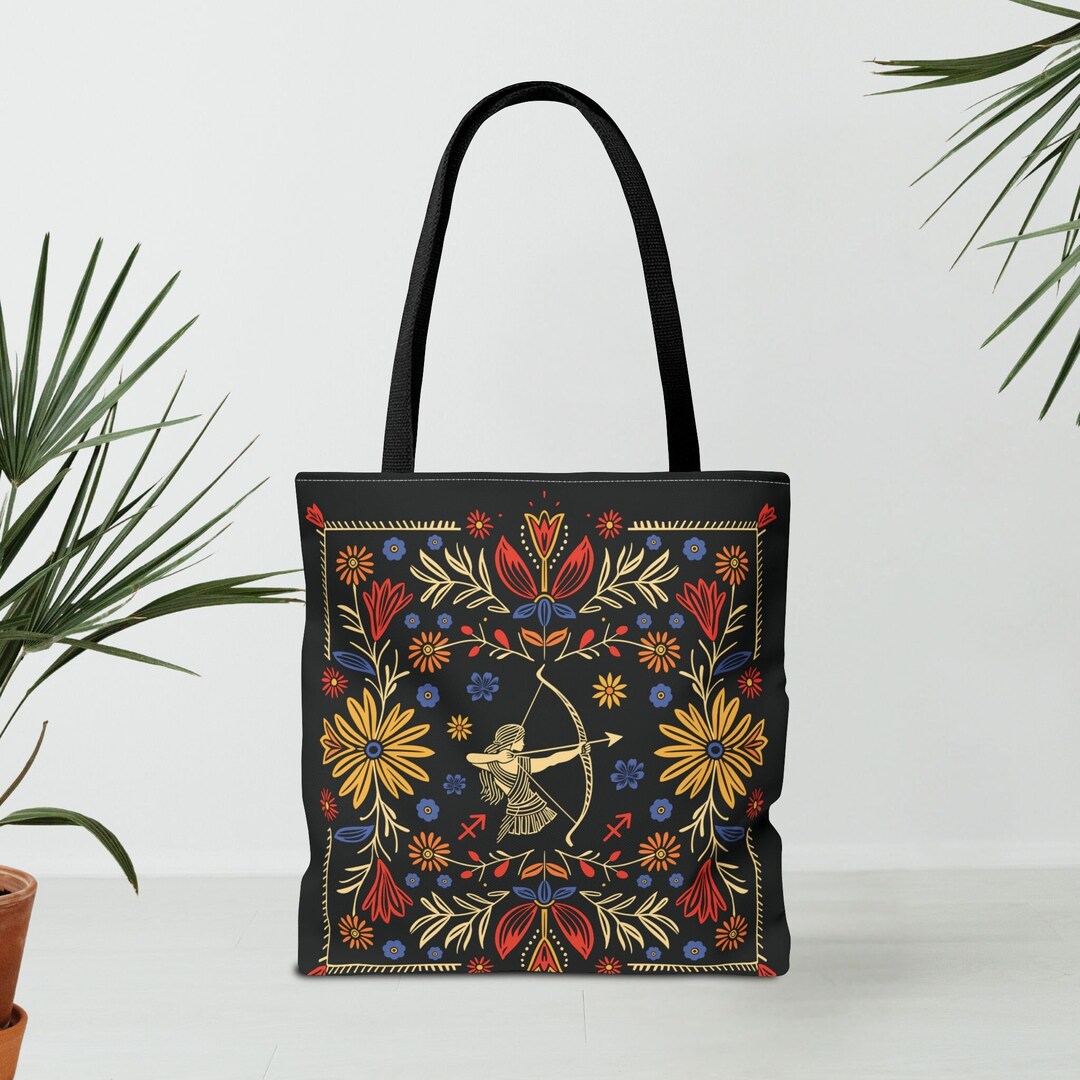 Sagittarius Tote Bag, Zodiac Sign Tote Bag, Star Sign Tote Bag ...