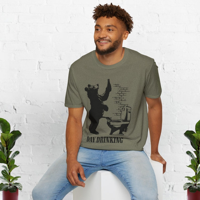 Day Drinking T-shirt, Beer Bear Shirt, Brewer Shirts, Drinking Shirt ...