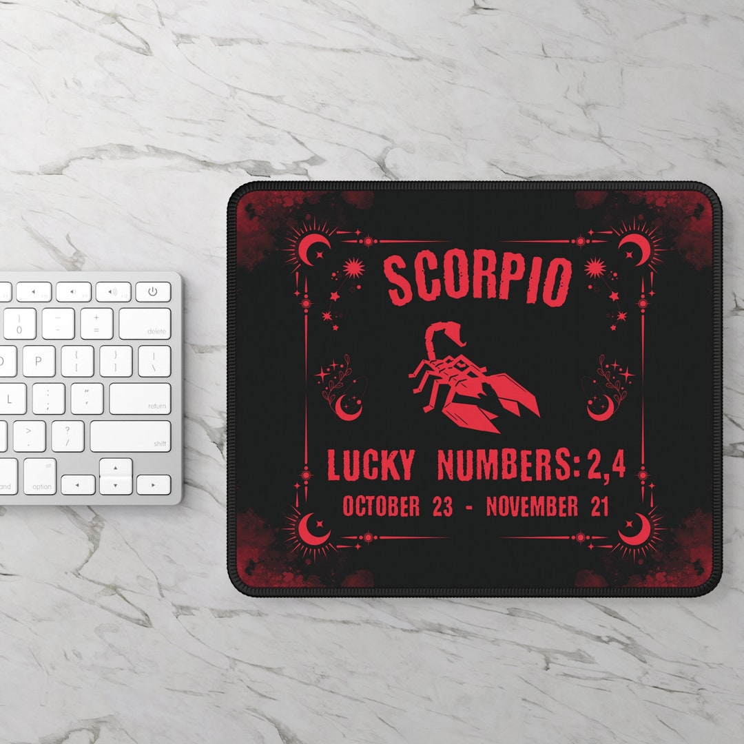 Scorpio Zodiac Mouse Pad: Astrology Star Sign Tech & Gaming - Etsy