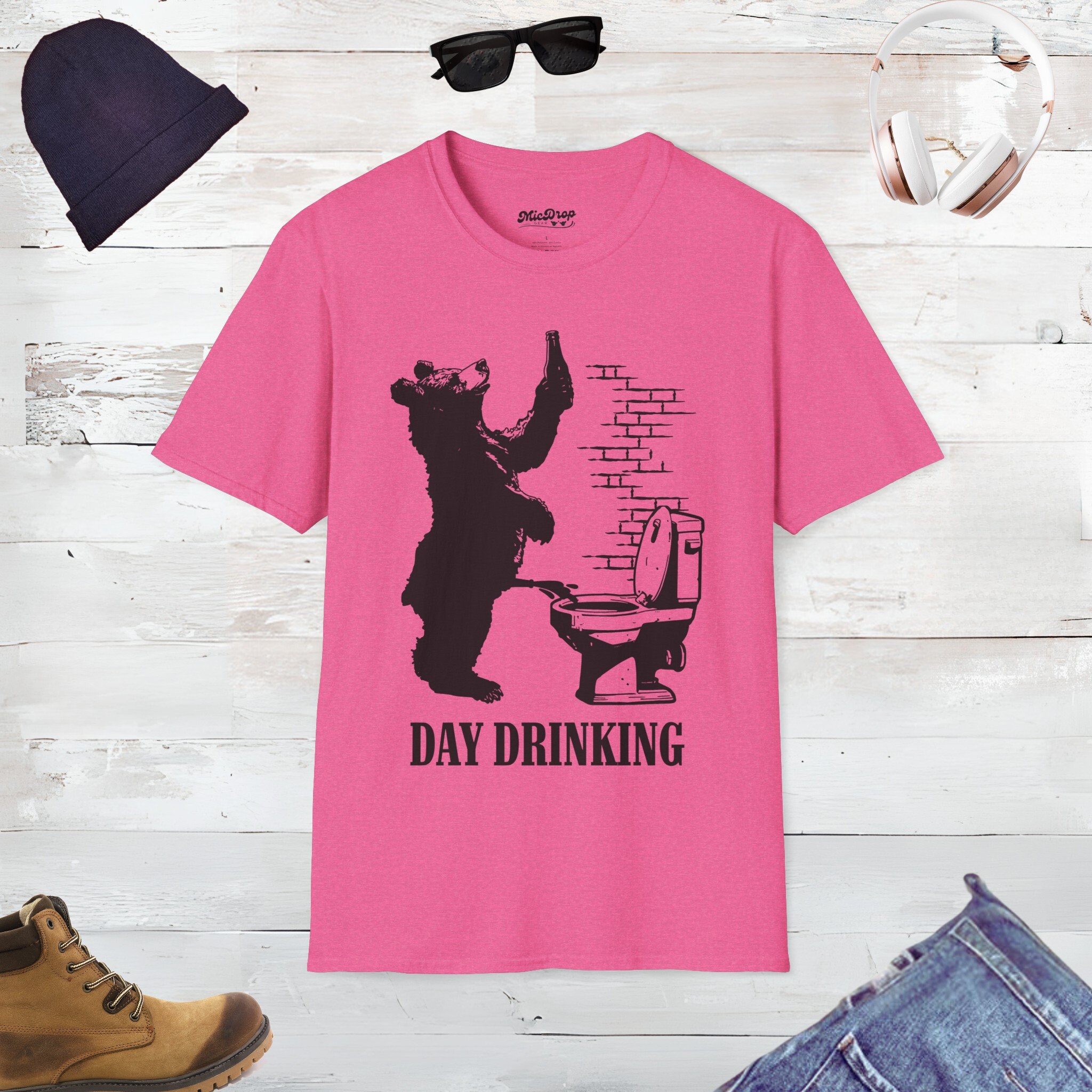 Day Drinking T-shirt, Beer Bear Shirt, Brewer Shirts, Drinking Shirt ...