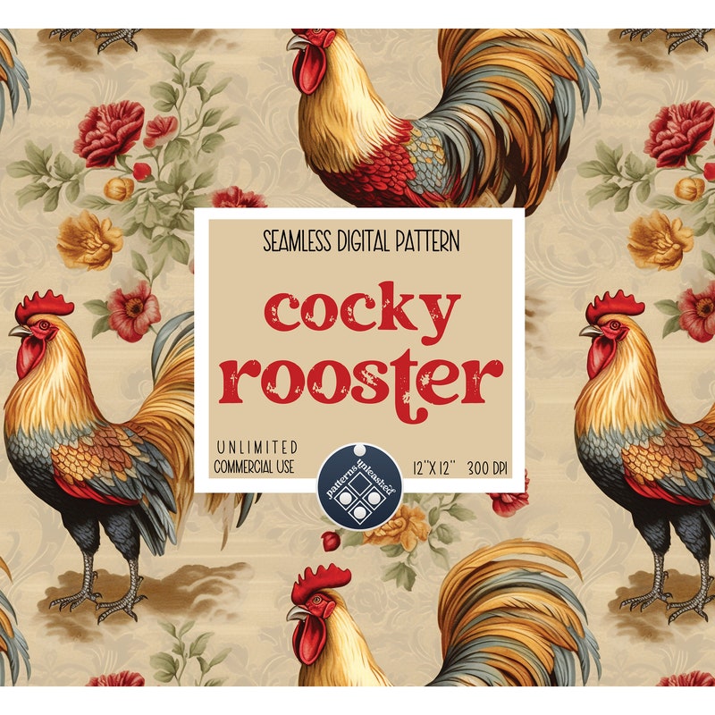 Rooster Wallpaper - Etsy