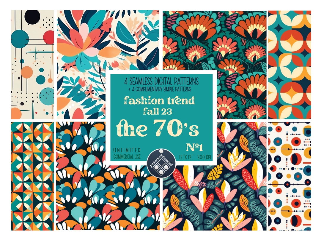 Fall Fashion Trends 2023 Seamless Pattern Collection Unlimited ...