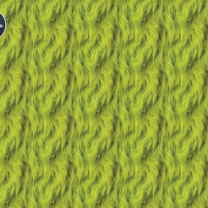 Green Fur Inspired by Grinch Seamless Pattern Unlimited Commercial Use ...