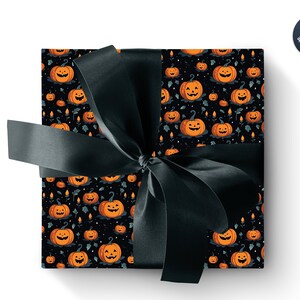 Cute Halloween Pumpkins Digital Paper Seamless Pattern Unlimited ...