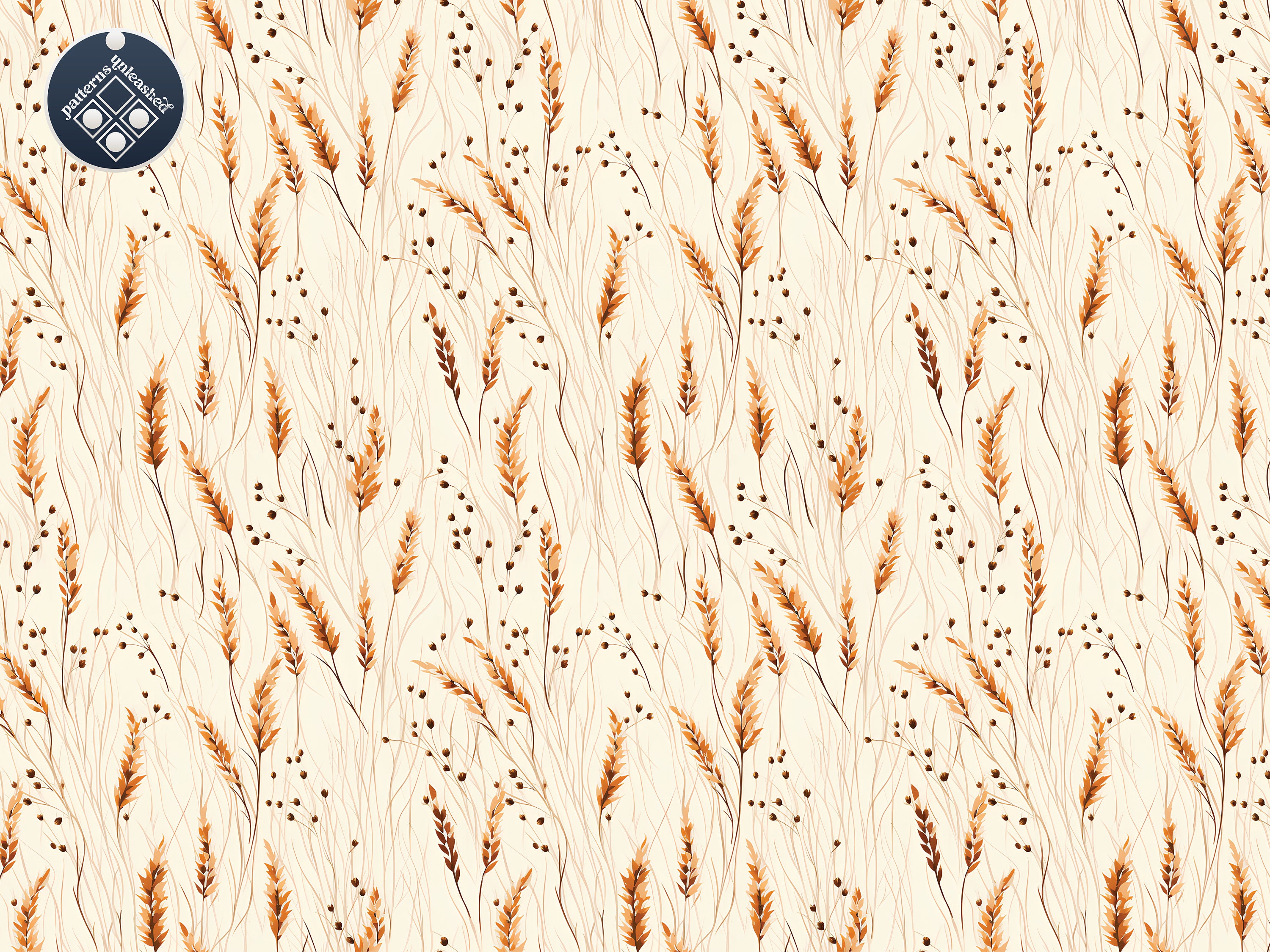 Wheat Digital Paper Seamless Pattern Unlimited Commercial Use - Etsy