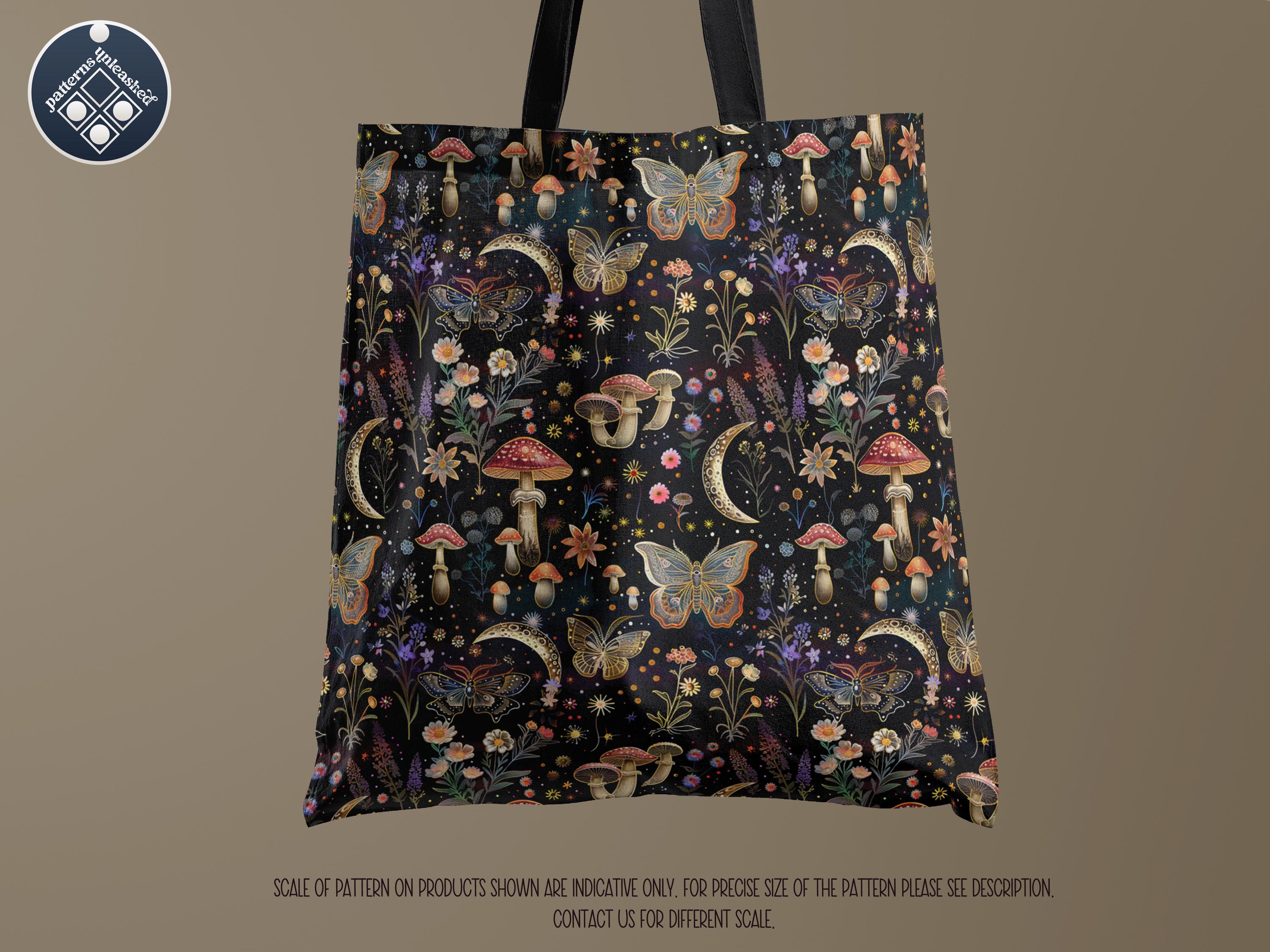 Whimsical Night Garden Seamless Pattern Unlimited Commercial Use ...