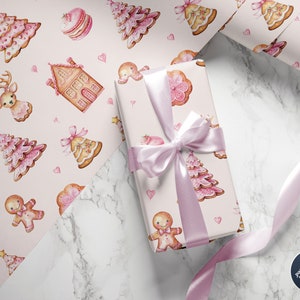 Christmas Gingerbread Cookies Pink Seamless Pattern Unlimited ...