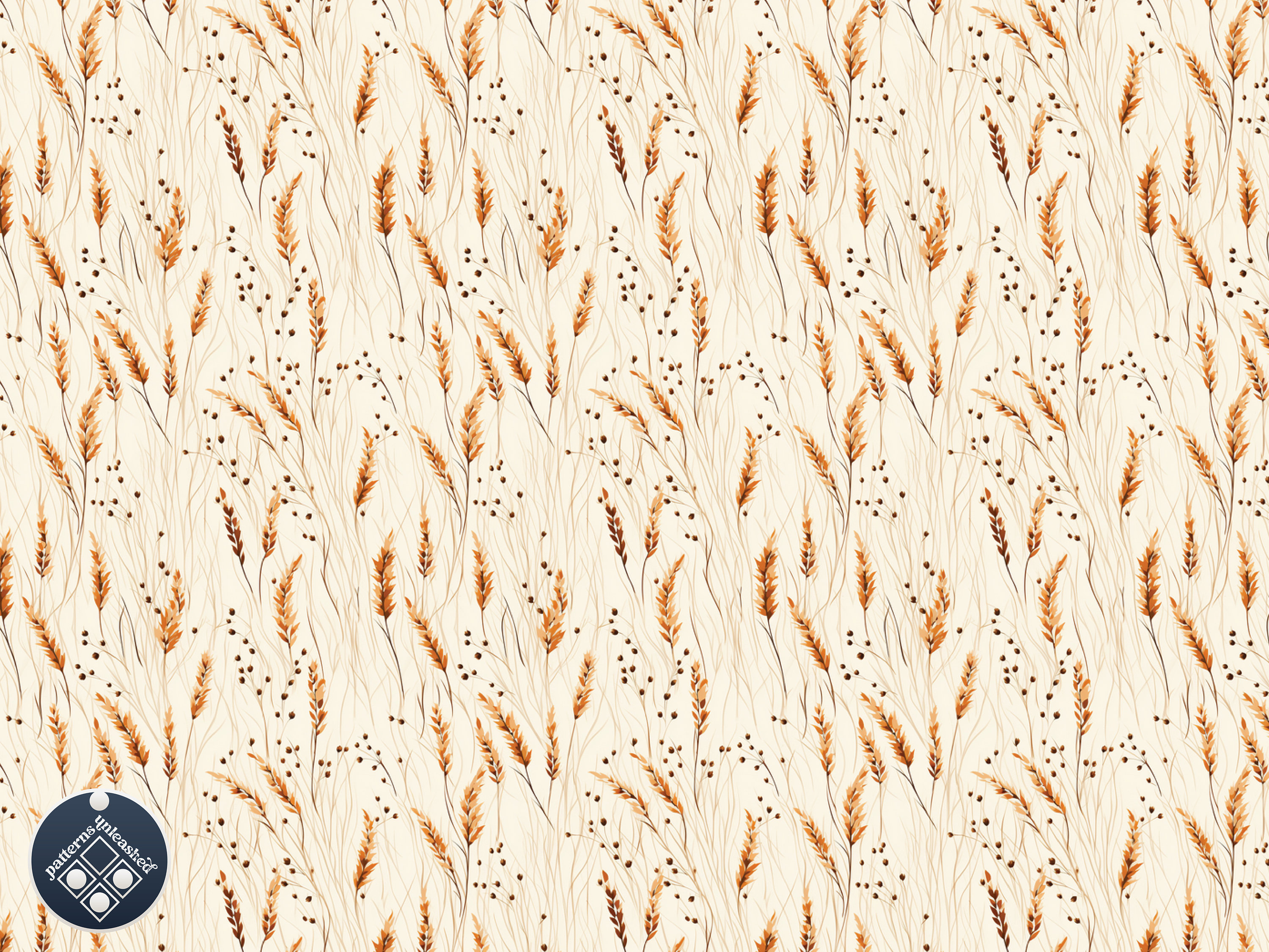 Wheat Digital Paper Seamless Pattern Unlimited Commercial Use - Etsy