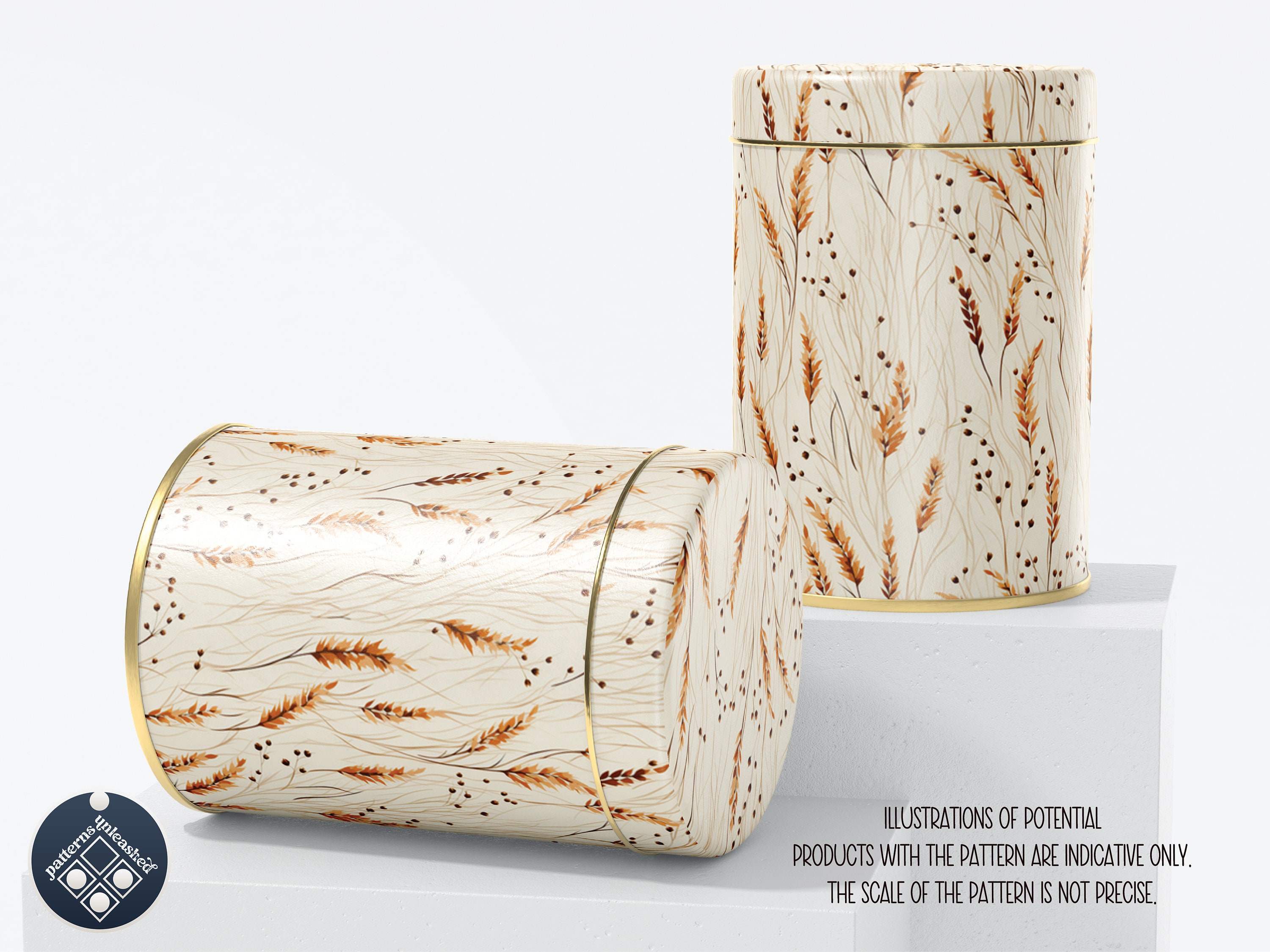 Wheat Digital Paper Seamless Pattern Unlimited Commercial Use - Etsy