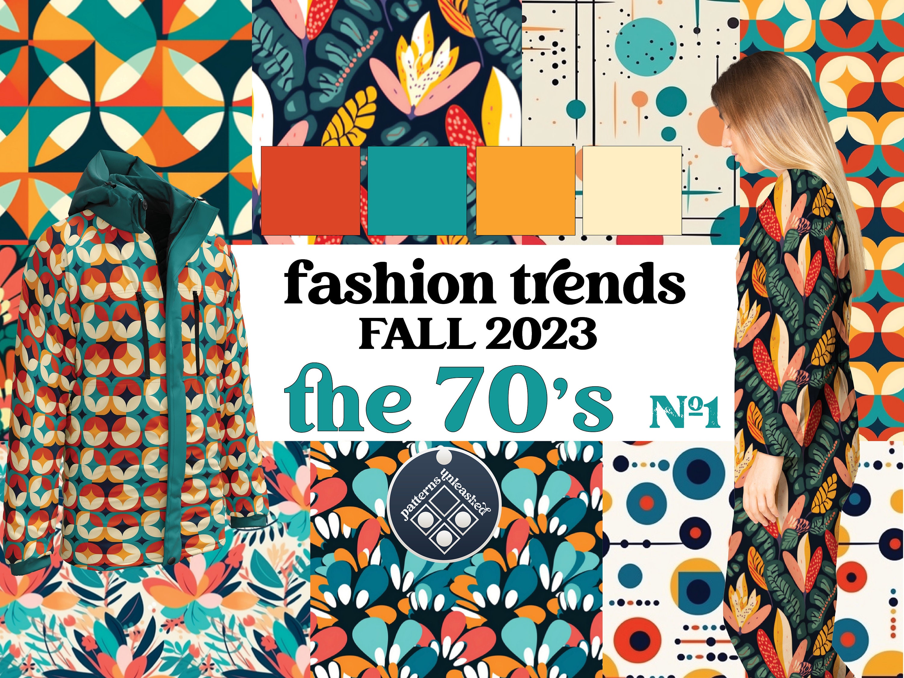 Fall Fashion Trends 2023 Seamless Pattern Collection Unlimited ...