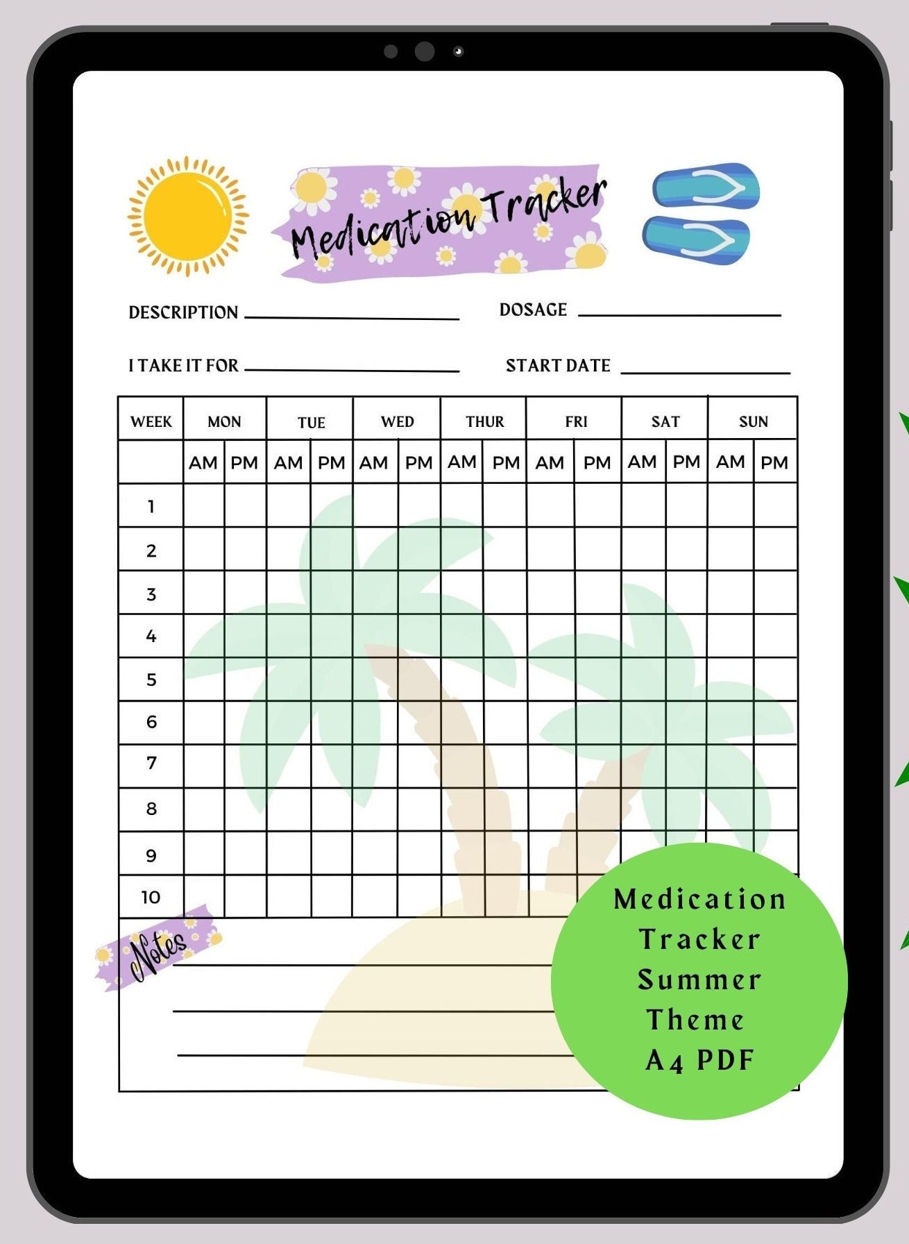 Medication Tracker for Kids Printable, Daily Medication Sheet, Kids ...