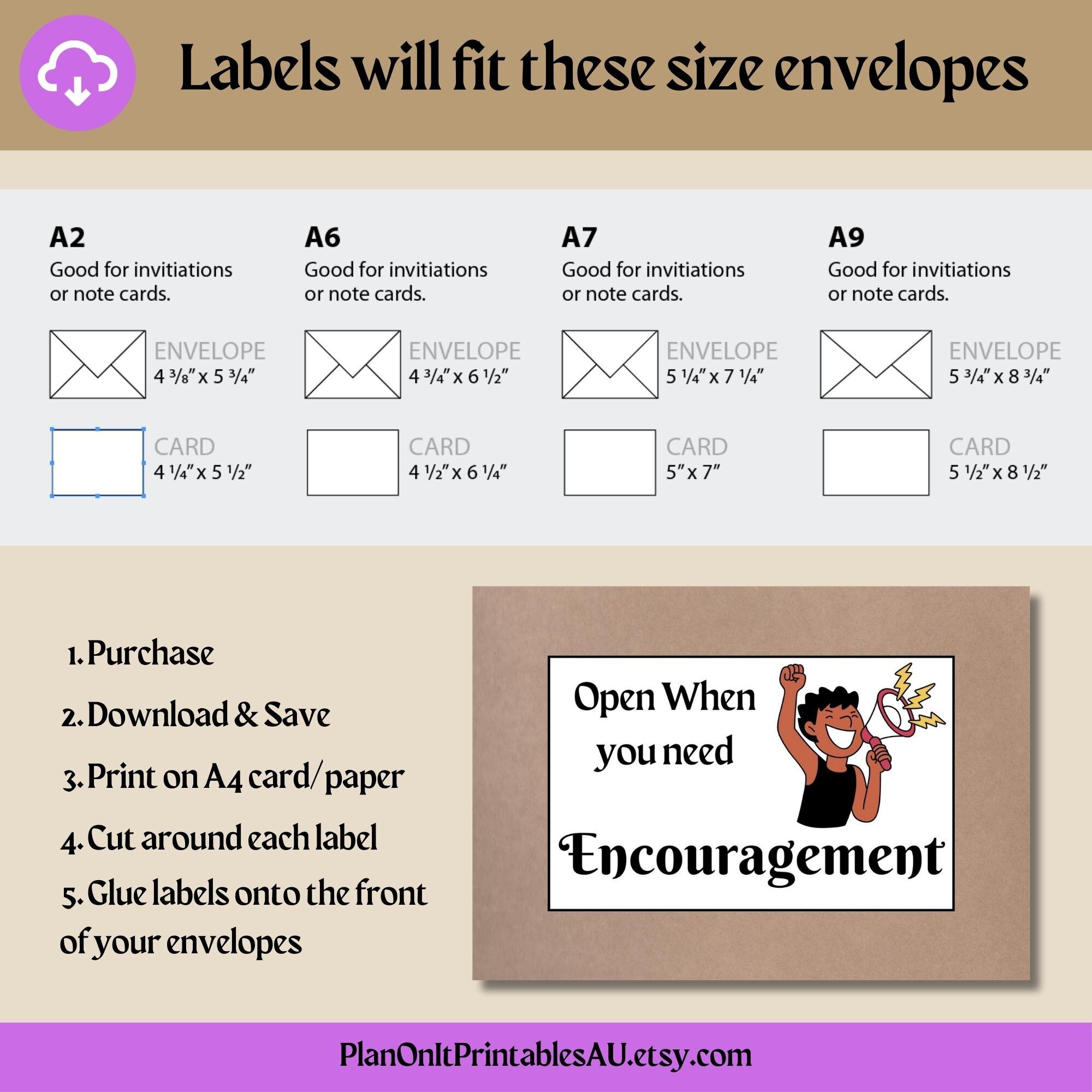 40 Open When Envelopes College, Printable Open When Letters, College ...
