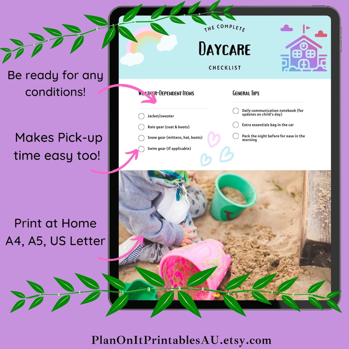 Daycare Checklist Daycare Routine Childcare Planning Childcare Essentials Daily Childcare ...