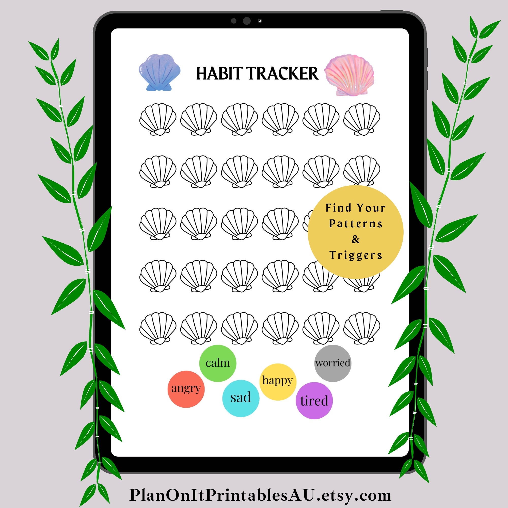 Habit Tracker Bundle: 6 Printable Pdfs Daily, Weekly and Monthly Habit ...