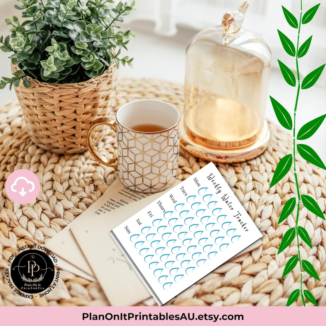 Water Tracker Printable, Water Intake Tracker, Water Intake Chart ...