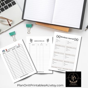 Printable Medical Planner, Medication Tracker, Wellness Planner ...