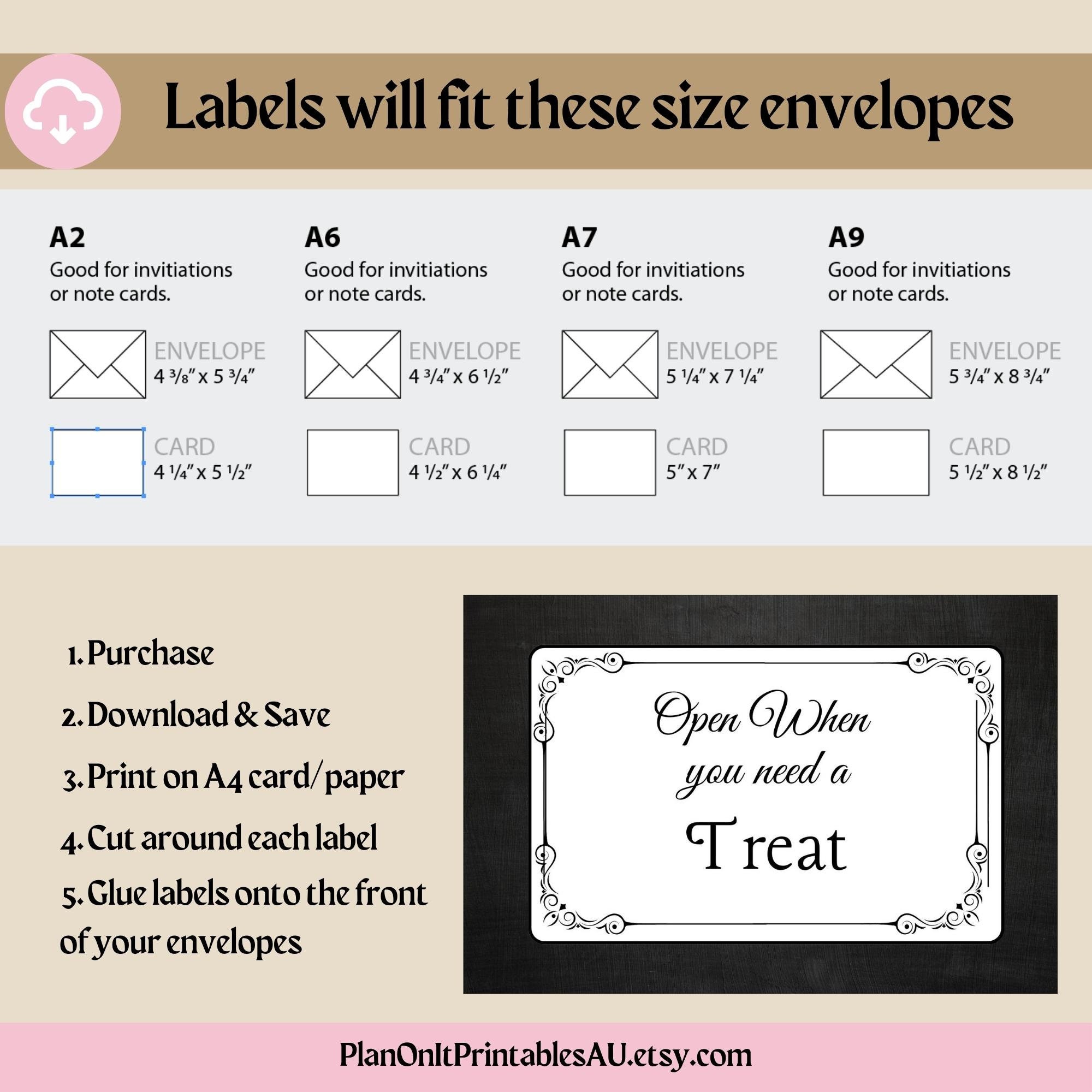 20 Open When Envelopes College Student, Printable Open When Letters ...
