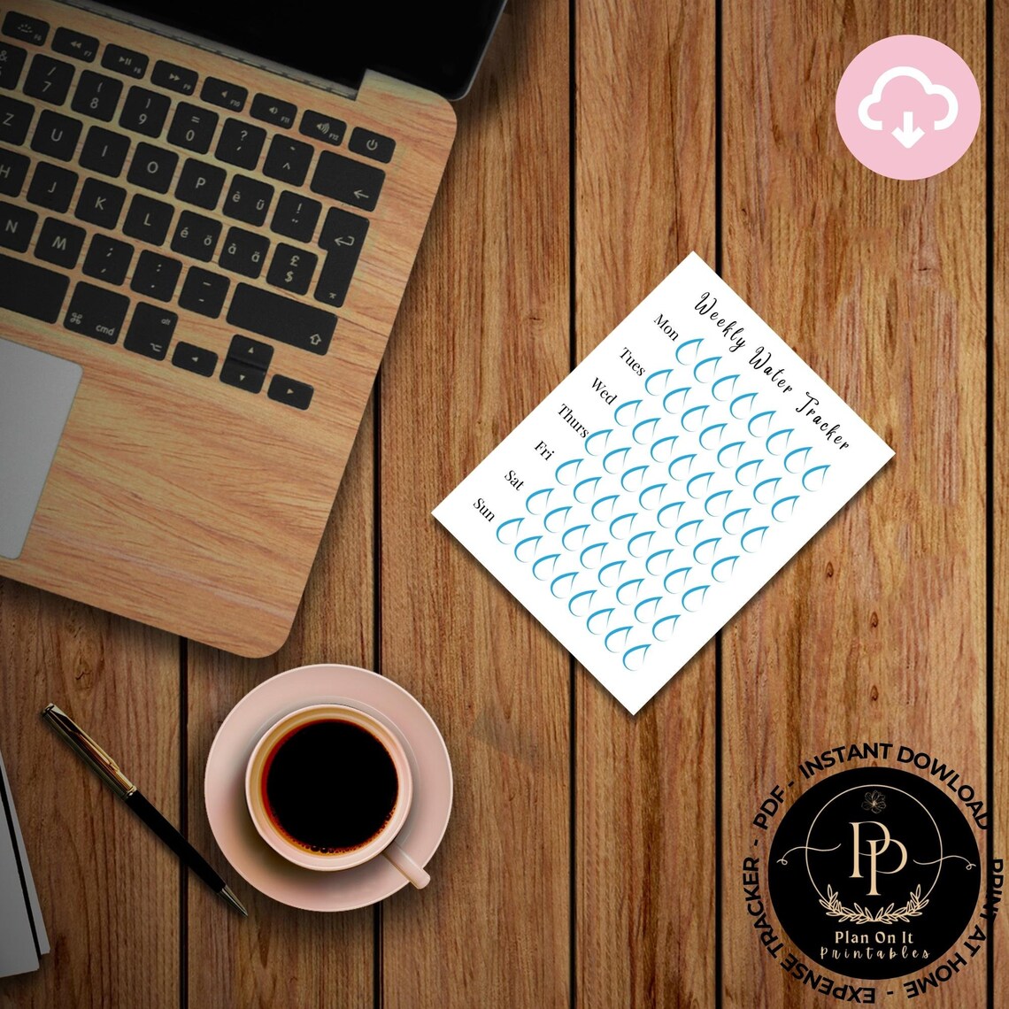 Water Tracker Printable, Water Intake Tracker, Water Intake Chart ...