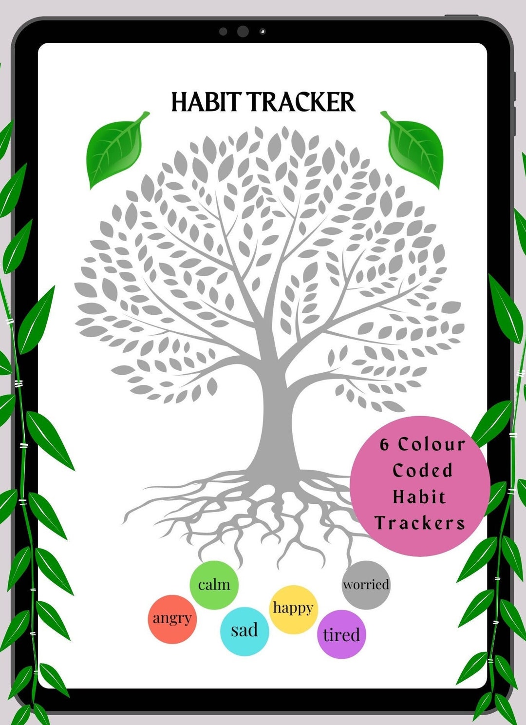 Habit Tracker Bundle: 6 Printable Pdfs Daily, Weekly and Monthly Habit ...