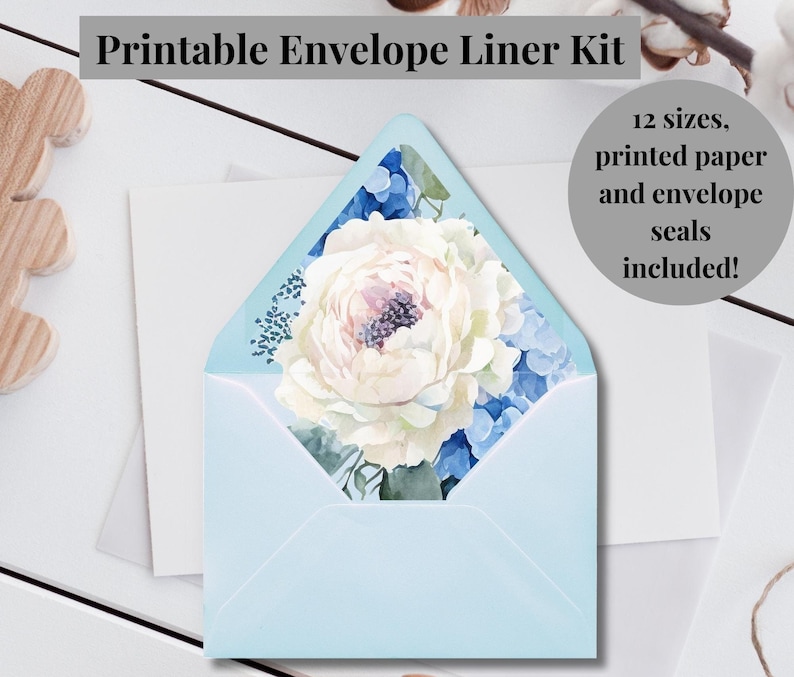 Envelope Liner Template Kit, Blue Envelope Liner Kit, Envelope Liner ...