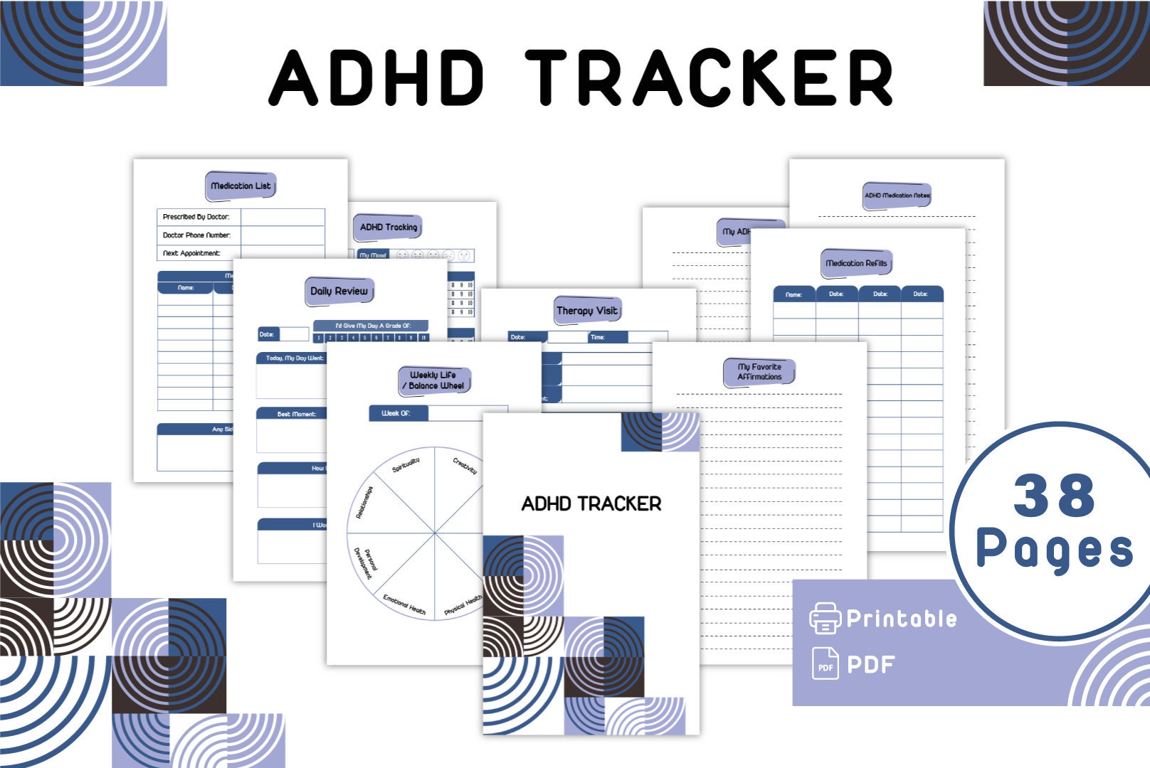 ADHD Planner ADHD Adult Planner Digital Daily Planner Best Planner and ...