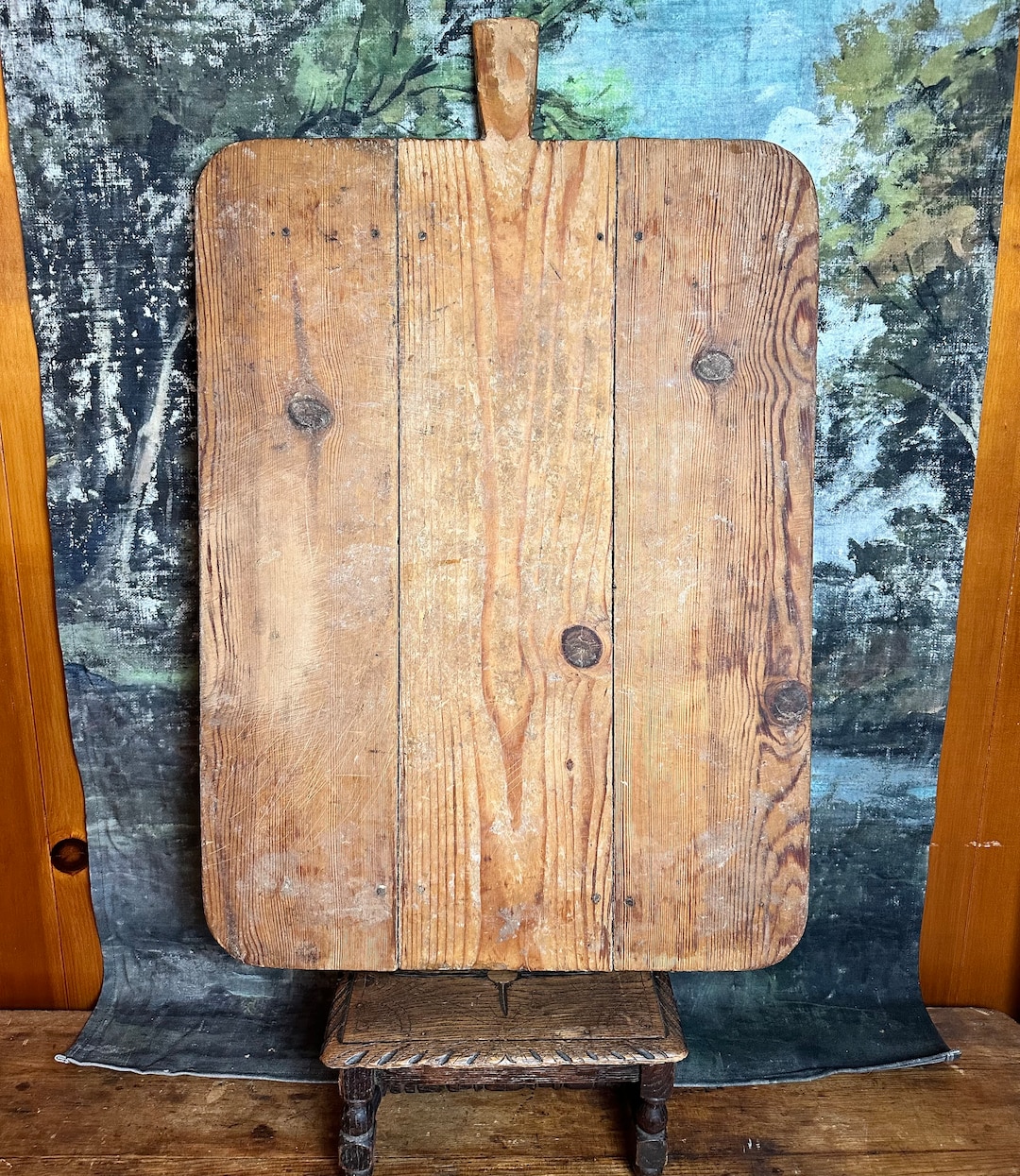 Large Antique Cutting Board - Etsy