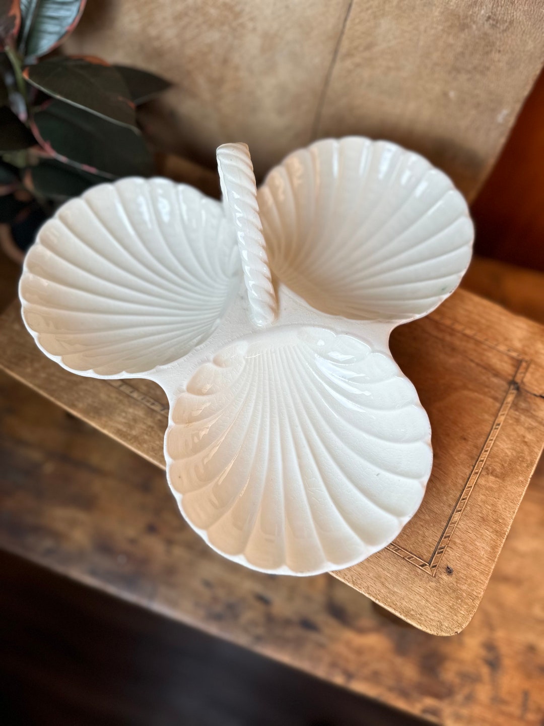 Erphila Art Pottery Shell Relish Tray From Czecho-slovakia - Etsy