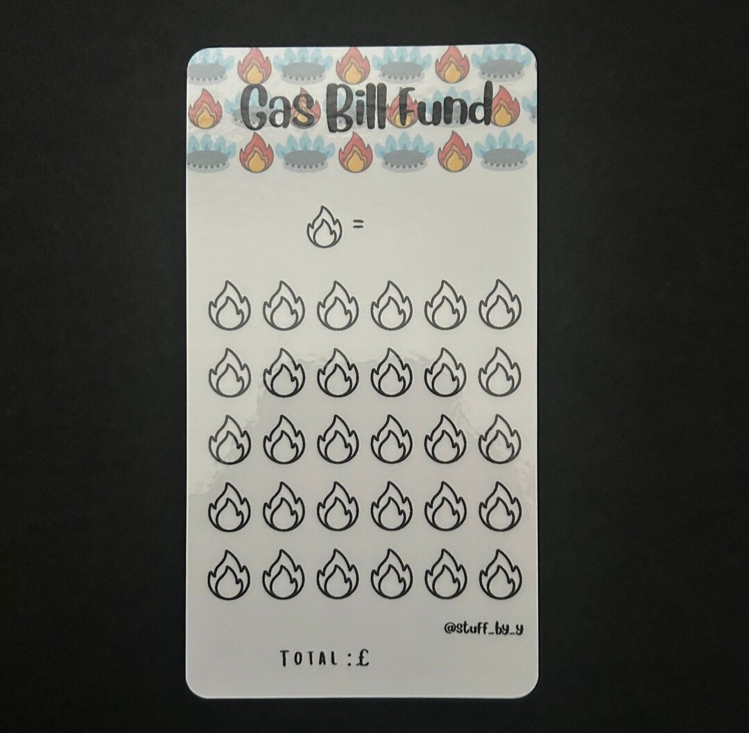 Gas Bill Savings Challenge | Gas Bill Savings Tracker | Budget Tracker ...