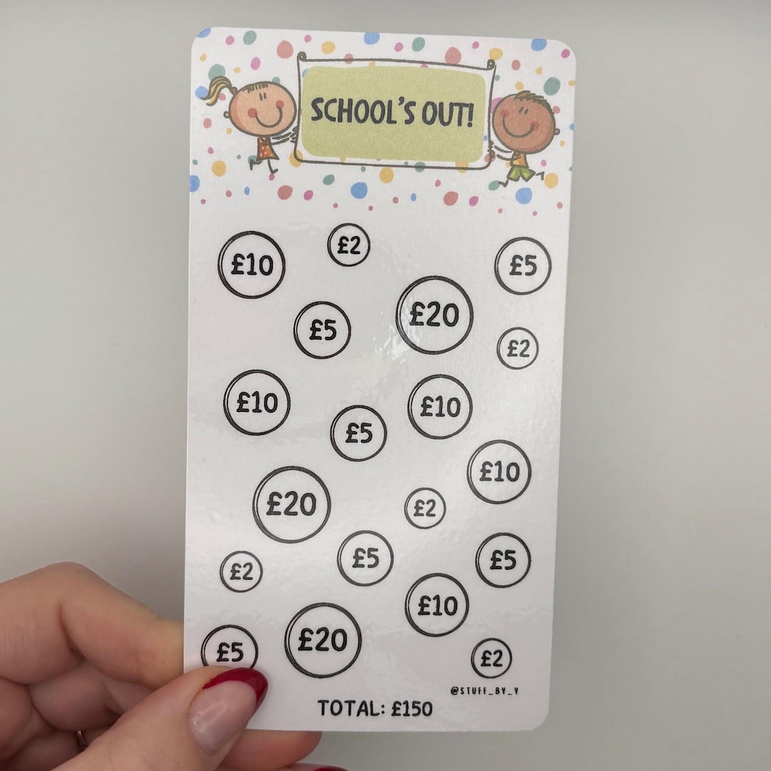 School Holidays Savings Tracker | Budget Tracker | Half Term Cash ...