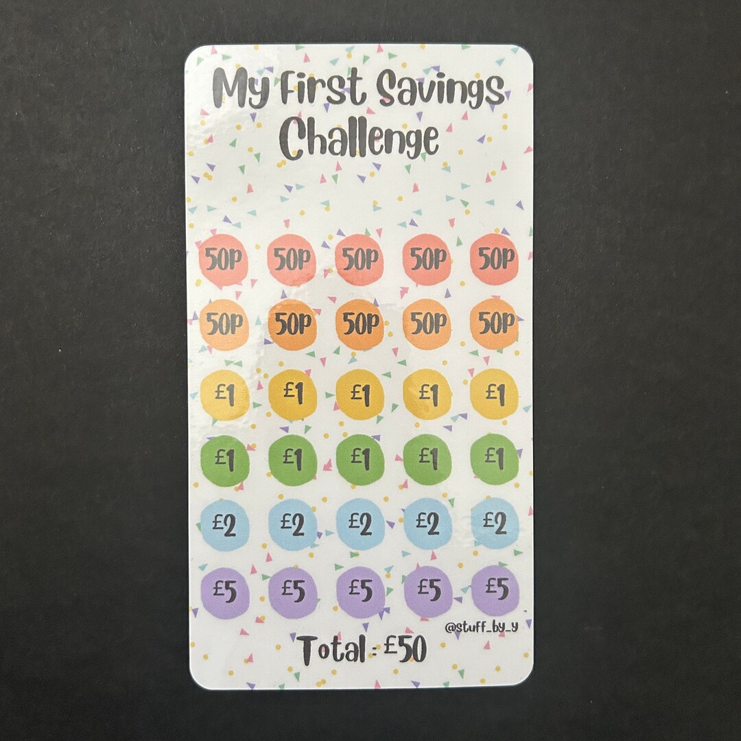 My First Savings Tracker | Budget Tracker | Children's Cash Saving ...