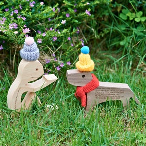 Personalized Man and Dog Wooden Sculpture Custom Boy With Dog Figurine ...