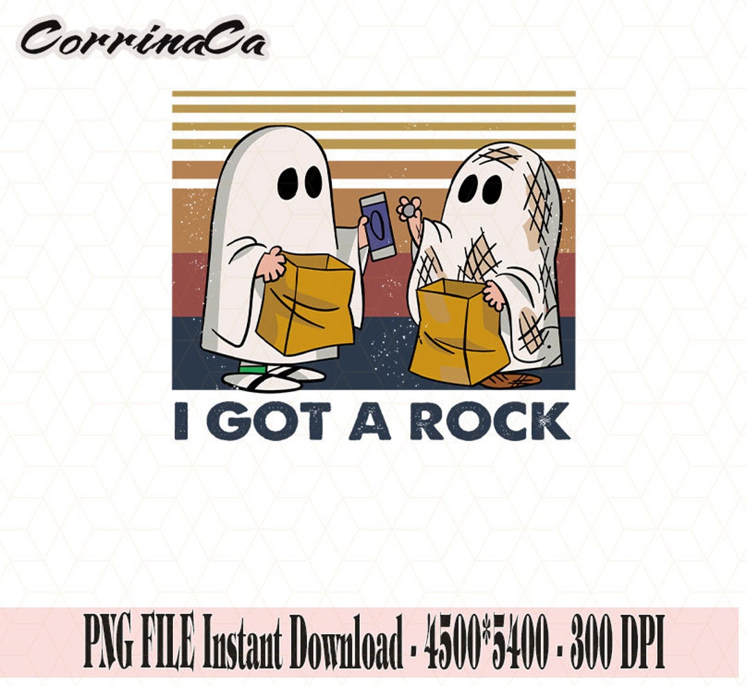 I Got A Rock Png Funny Halloween Png Retro Halloween Cute - Etsy