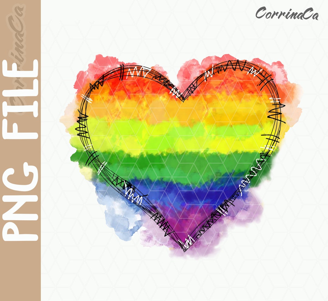 Rainbow Heart Png, Pride Heart Png, LGBT Png, LGBT Pride, Love Lgbt ...