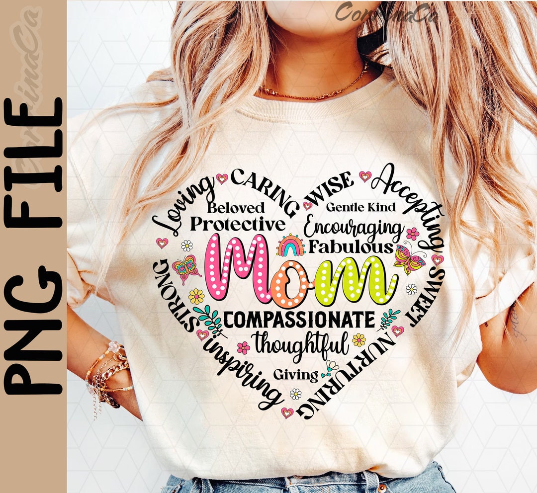 Mom Retro Groovy Mothers Day Png, Blessed Mom Png, Mama Quotes Png ...