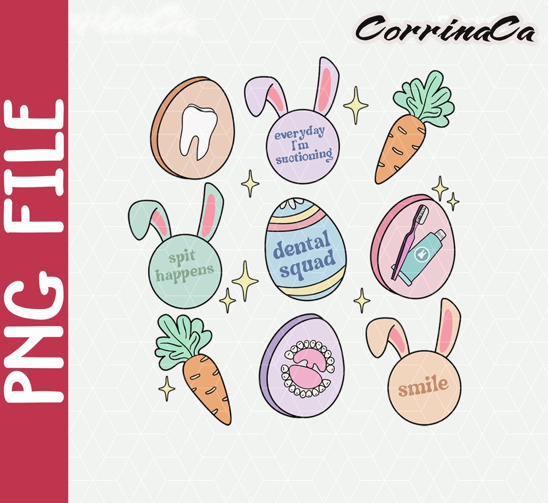 Easter Dental Png, Easter Tooth Png, Sublimation Design, Tooth Png ...
