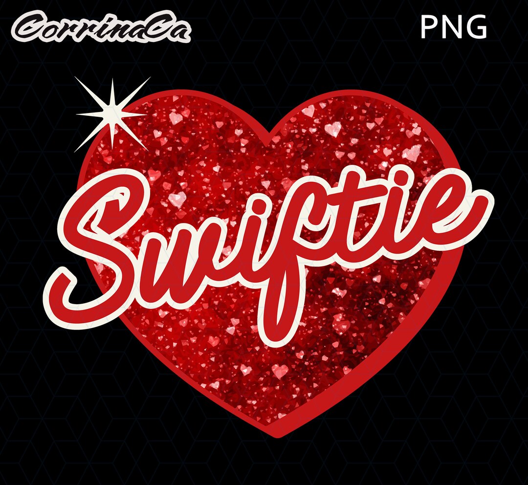 Swiftie Valentine Png, Red Heart Love Retro Png, Romantic Valentine's ...