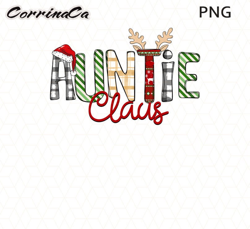 Auntie Claus Png Mama Christmas Png Retro Christmas - Etsy