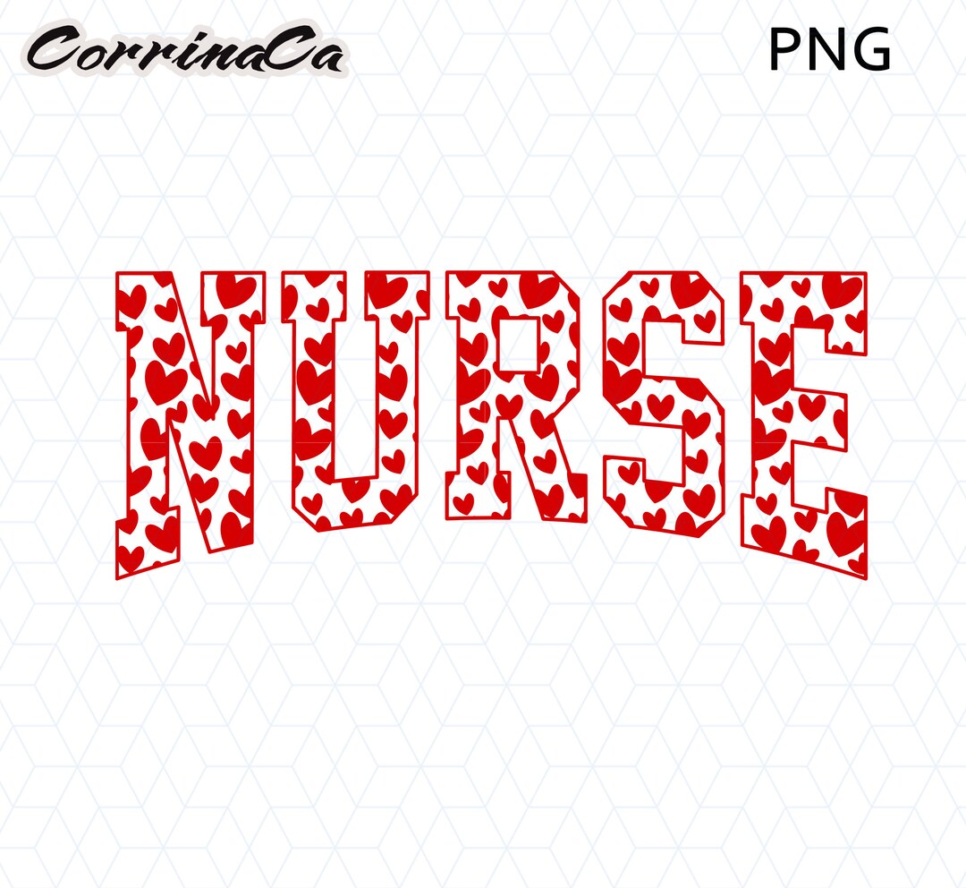 Nurse Valentine's Day PNG, Nurse Valentine Png, Retro Nurse Valentine ...