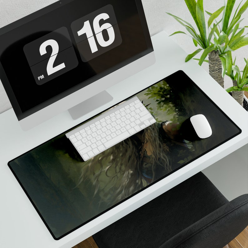 Elven Druid Cottage Core Desk Mat Elf Dungeons and Dragons Computer Mat ...