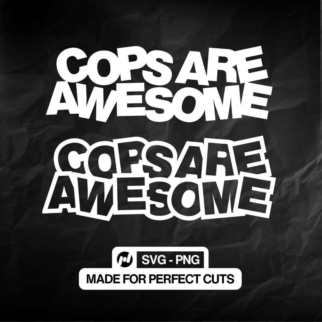 Cops SVG Cut File – Clean Nodes, Cricut Silhouette (digital Download ...