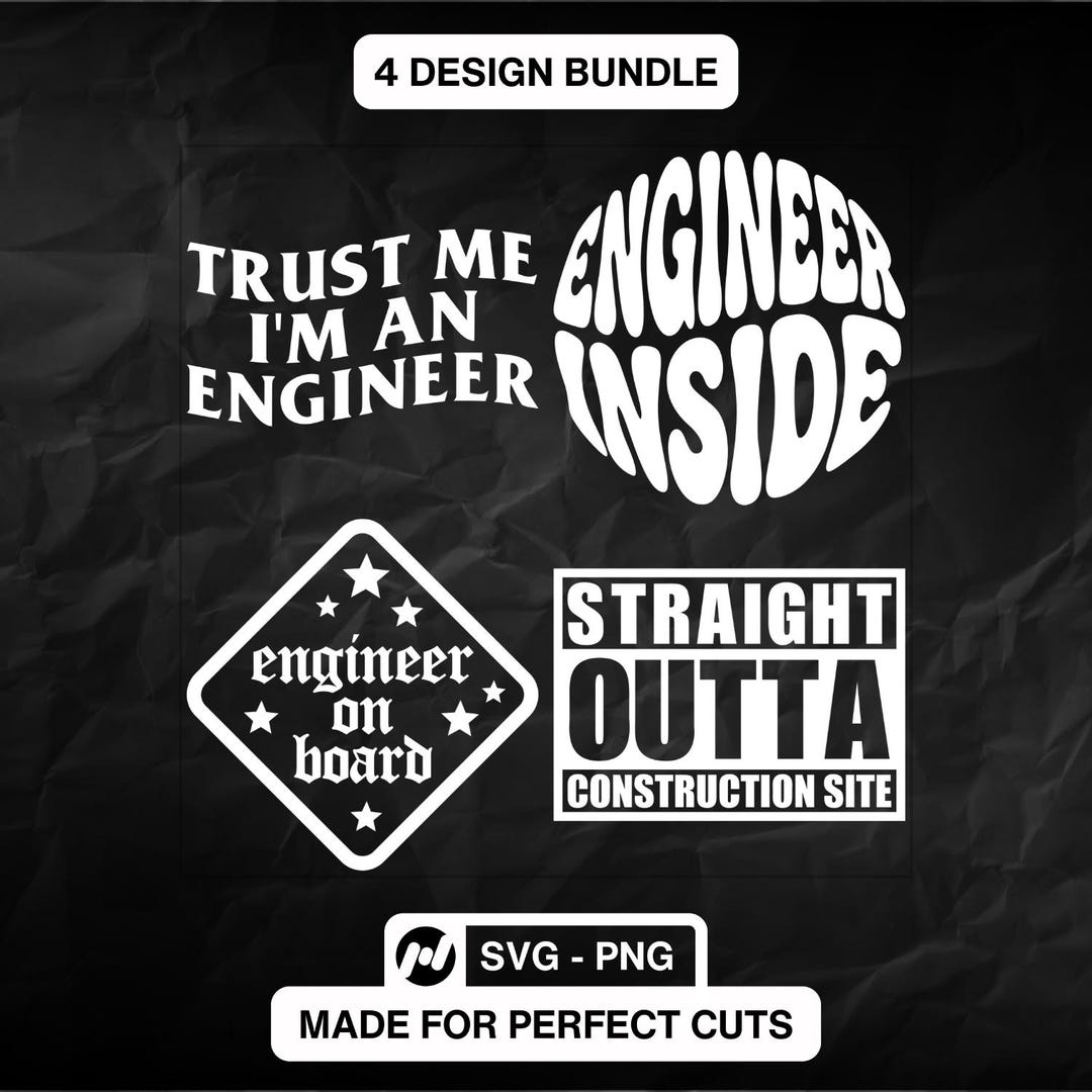Engineer Car Decal SVG Bundle PNG Cricut Silhouette Clean Cut Vinyl ...