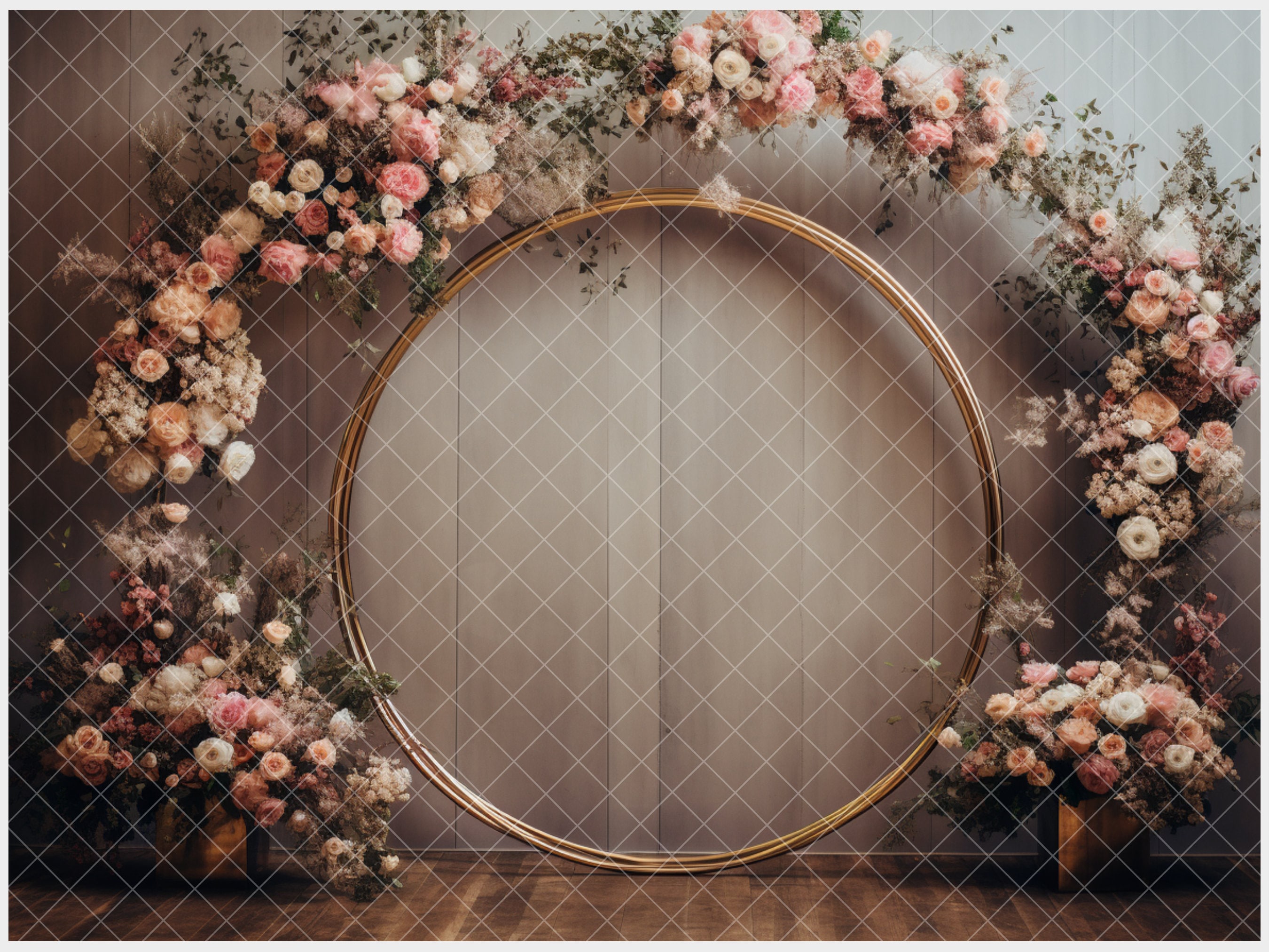 10 Floral Hoop Backdrop, Pregnancy Photoshoot Prop, Maternity Floral ...