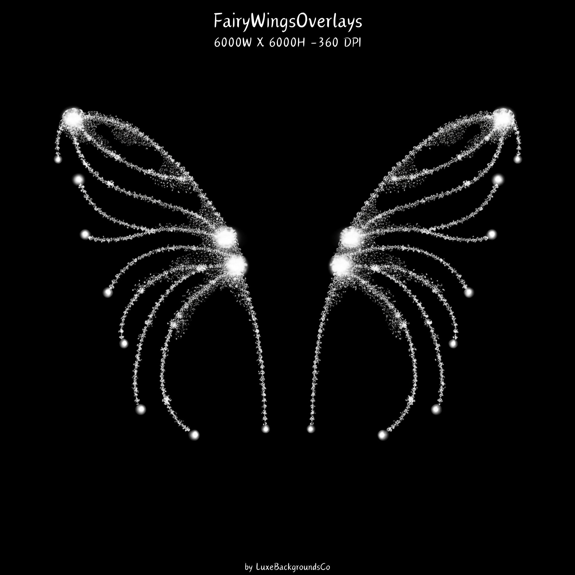 25 Transparent Fairy Wings 3, Butterfly Wing Overlay, Fairy Clipart PNG ...