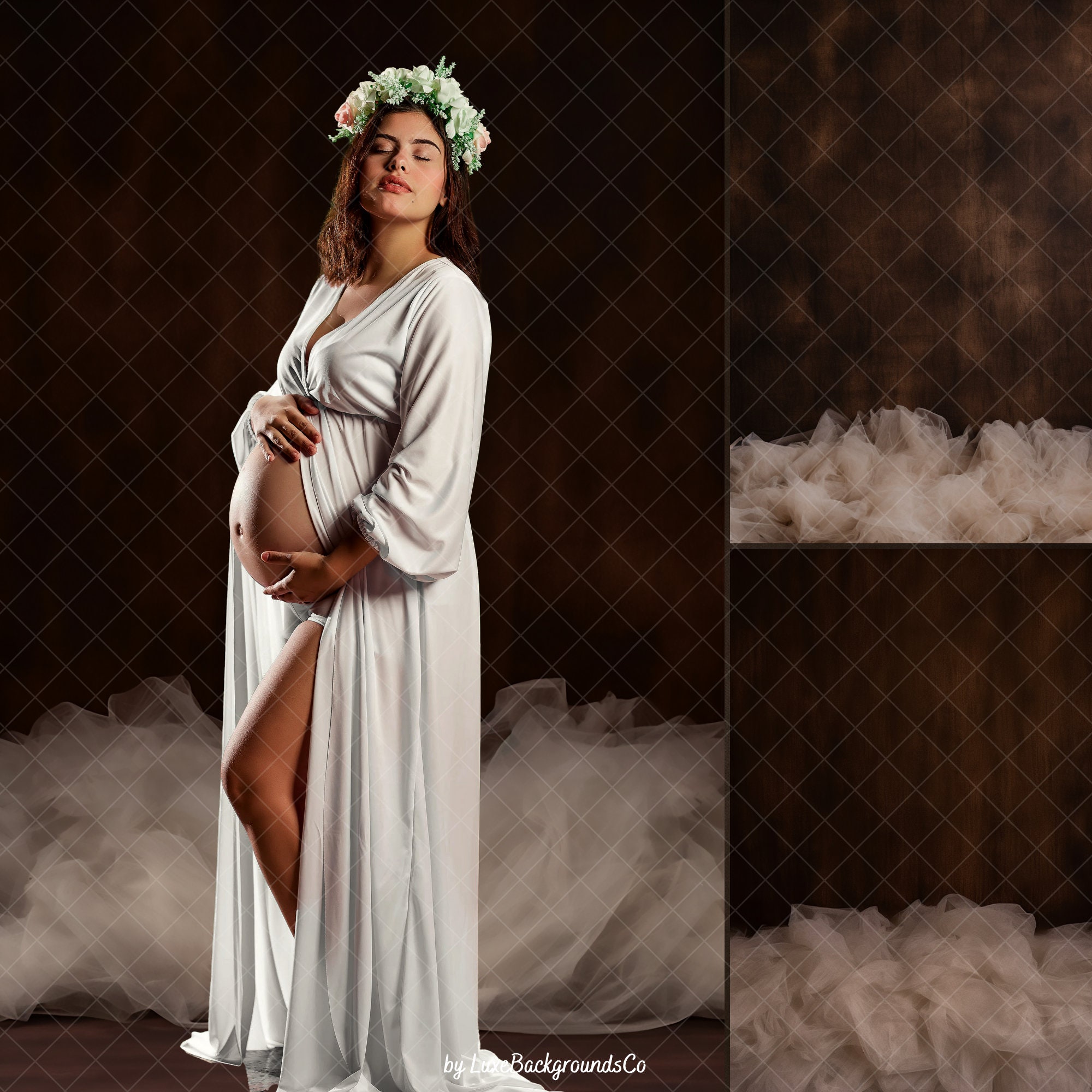 18 Abstract Dark Brown Backdrop, Pregnancy Photoshoot Background ...