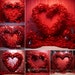 60 Red Heart Flowers Arch Stage Backdrops,valentine's Day Rustic ...