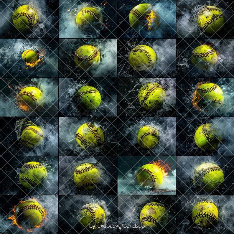200 Broken Glass Softball Backdrops,sport Poster,softball Poster, Fire ...