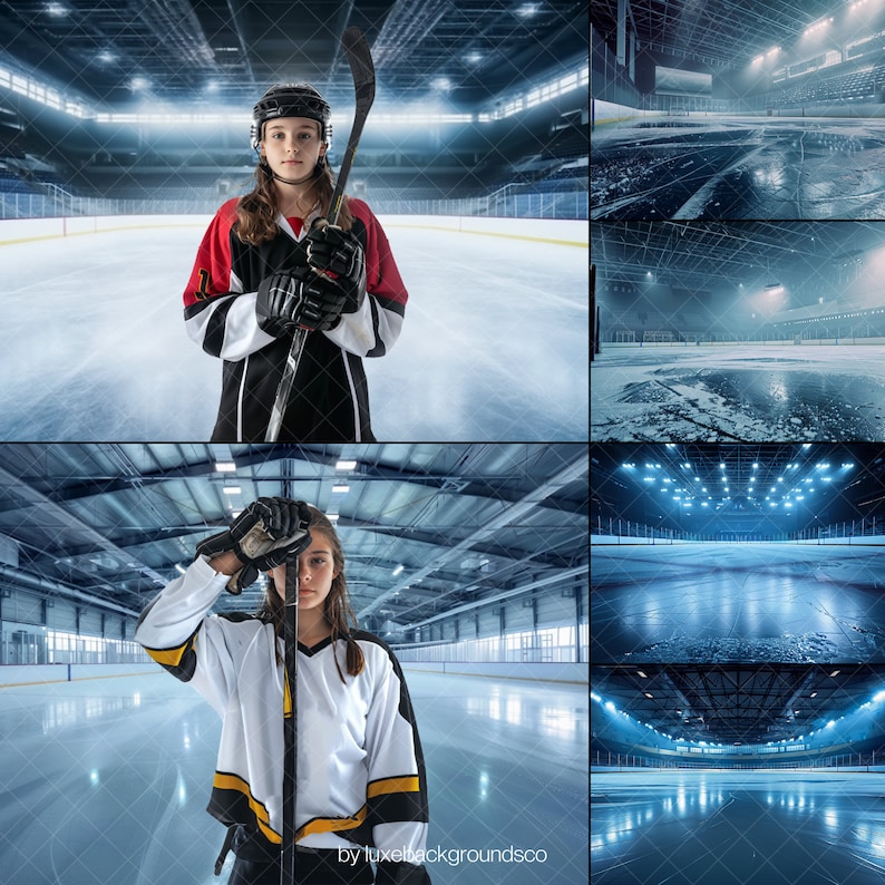 150 Hockey Digital Backdrops, Sport Backdrops, Perfect as Sports Poster ...