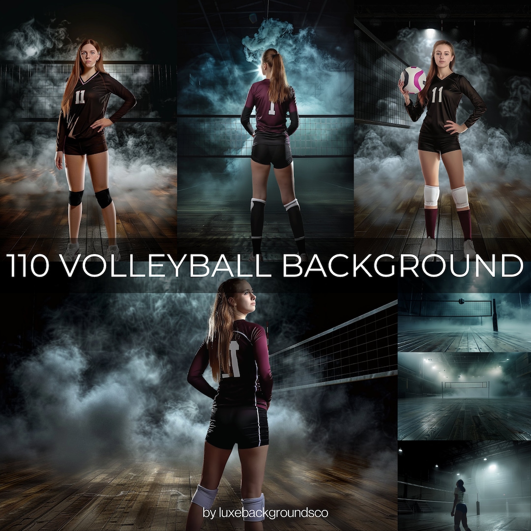 110 BUNDLE Volleyball Digital Backdrops, Perfect as Sports Background ...