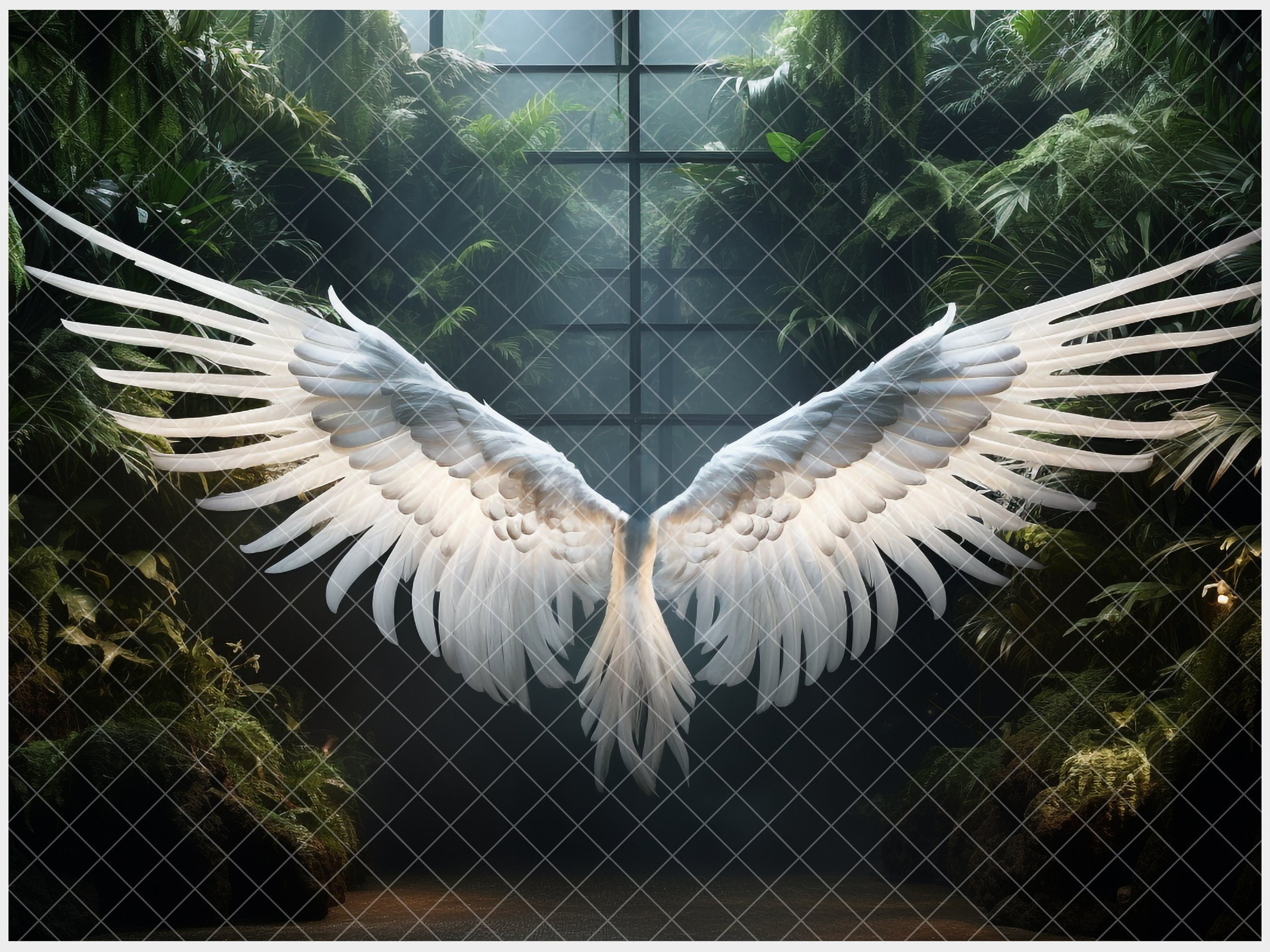 10 Angel Wings Digital Backdrops,fine Art Textures,photoshop Overlays ...