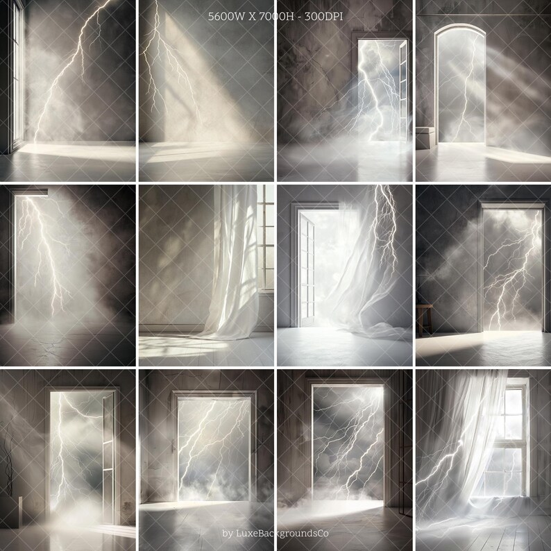 100 Maternity Backdrops, Mesmerizing Lightning Studio Backdrops, White ...